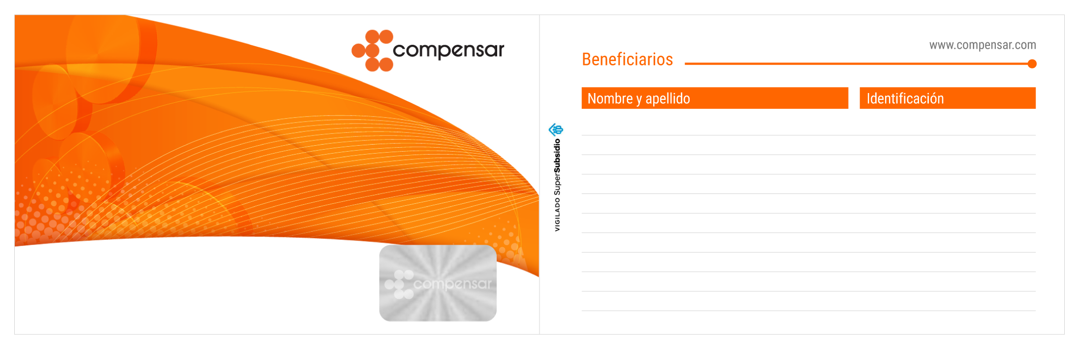 Compensar Caja de Compensación Familiar Carnet Afiliado